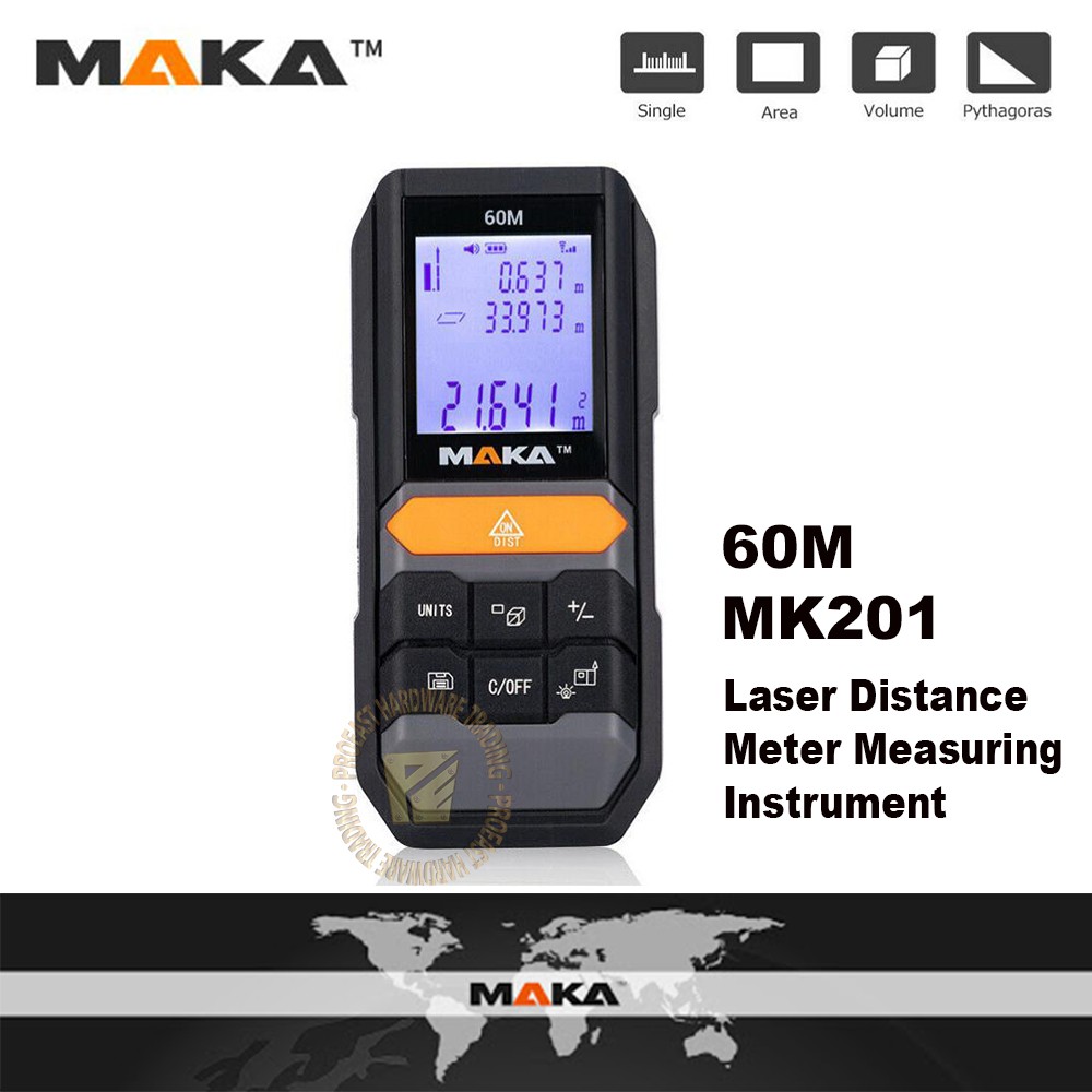 MAKA MK201 60M LASER DISTANCE METER MEASURING INSTRUMENT | Shopee Malaysia