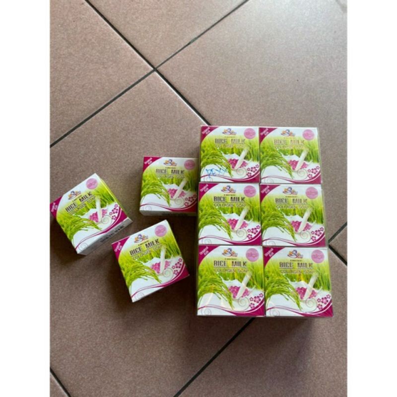 K k- BROTHER Rice pink Milk Collagen Soap 8pcs | Shopee Malaysia