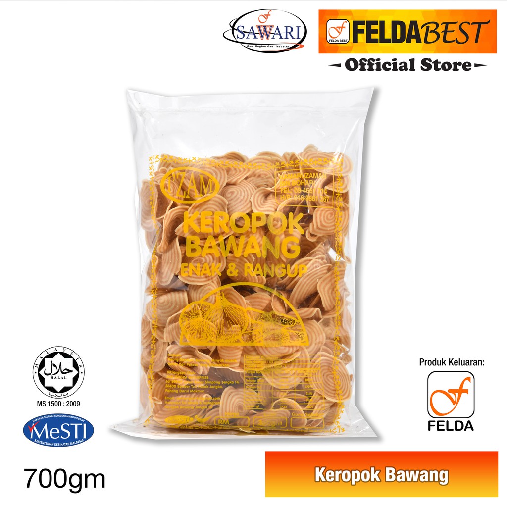 FELDA BEST Kerepek bawang 700 gm | Shopee Malaysia