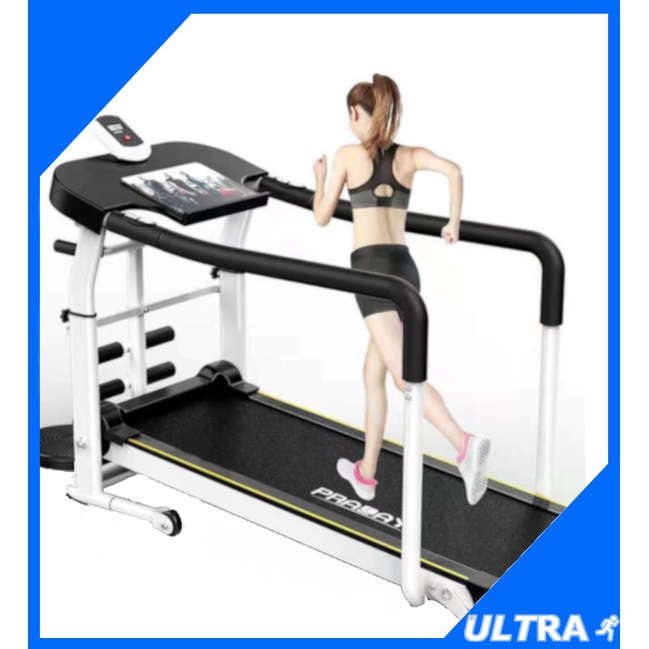 Treadmill Run Jogging Walk Exercise Sit Up Pull Rope Fitness Handrail ...