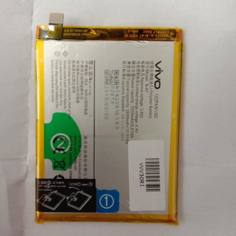 BATTERY VIVO V3 GRED AAA(LI-POLYMER BATTERY) | Shopee Malaysia