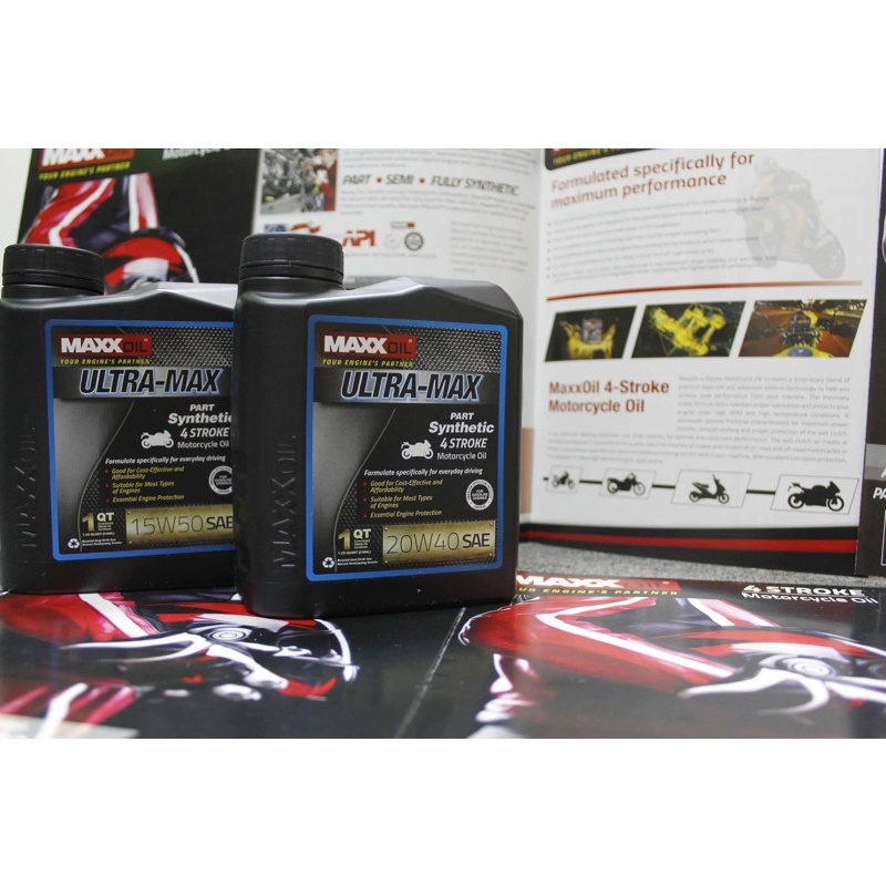 MAXX OIL PERFORMANCE OIL 15W50 20W40 PART SYNTHETIC MINYAK ENGINE ...