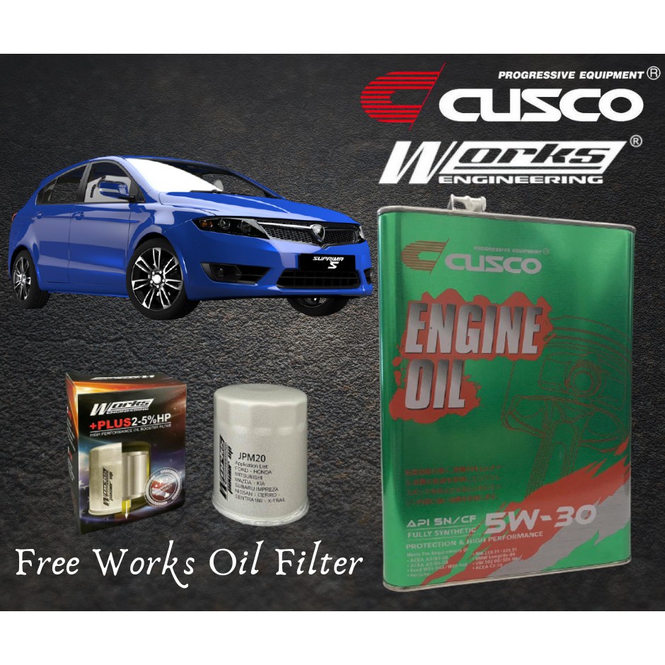 PROTON SUPRIMA S 2013-2017 CUSCO JAPAN FULLY SYNTHETIC ENGINE OIL 5W30 ...