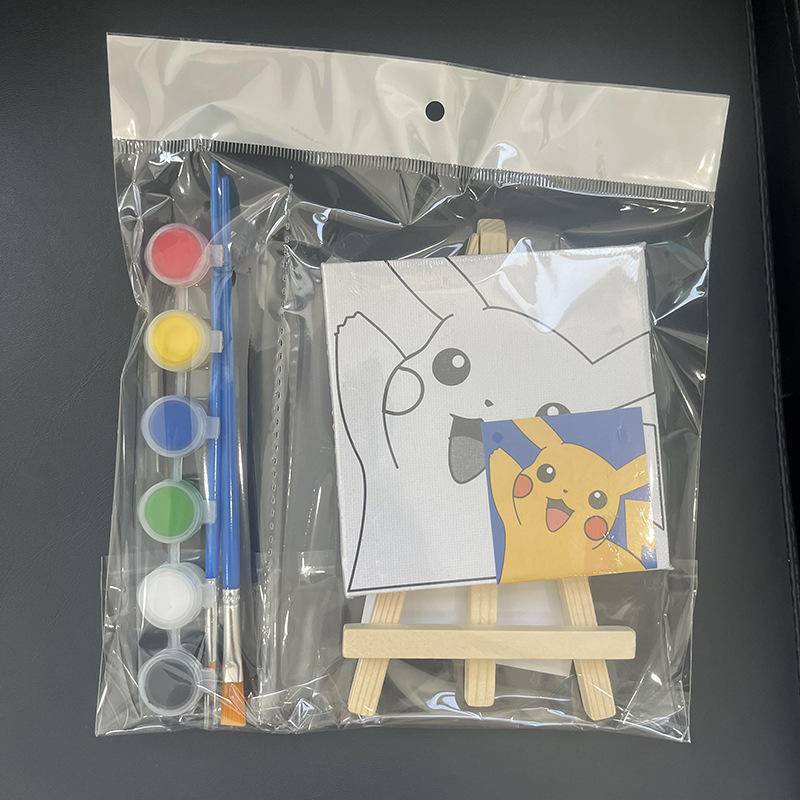DIY Oil Canvas Painting Set for kids With Pigment and Drawing Board ...