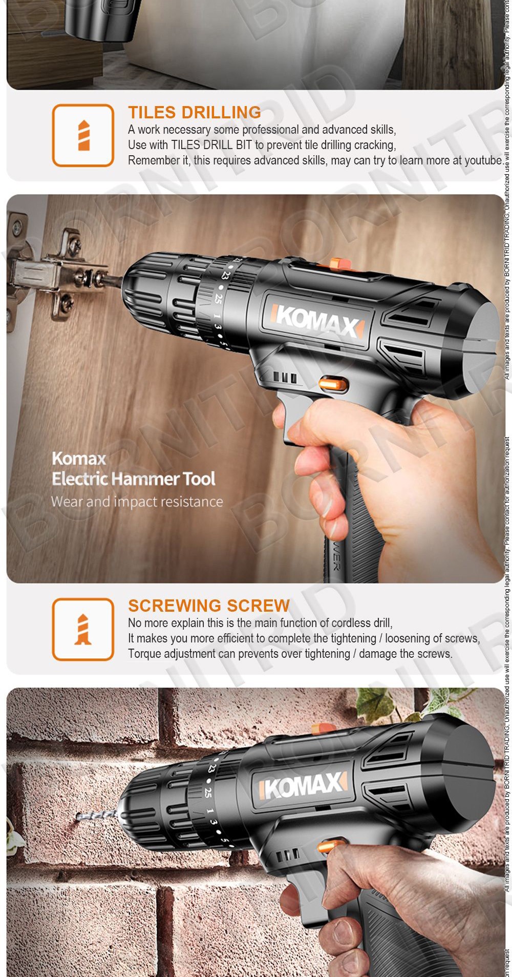 [For Professional] KOMAX (KMS) ft MITAKA 12V 2 Speed Electric Cordless ...