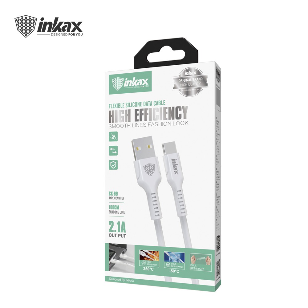 Inkax Ck 99 Type C Micro Ip 1m 2 1a Silicone Usb Cable Fast Charging