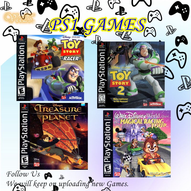 PS1 DISC Disney's Toy Story/Treasure Planet/Disney World [100% BRAND ...