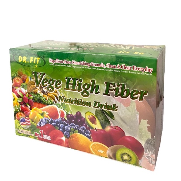 DR. FIT Vege High Fiber Nutrition Drink 15x12g | Shopee Malaysia