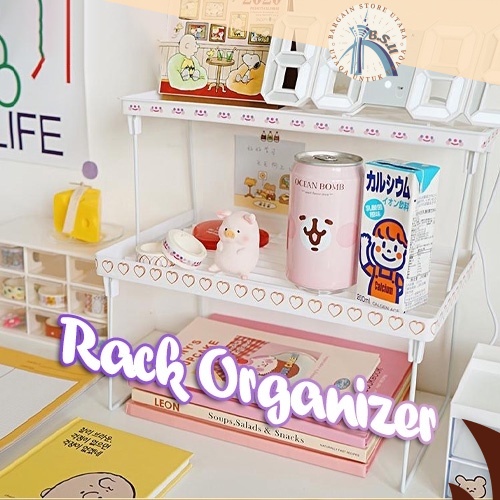 BSU Desk Organizer Folding Korean Style Storage Rack Toilet Kitchen ...