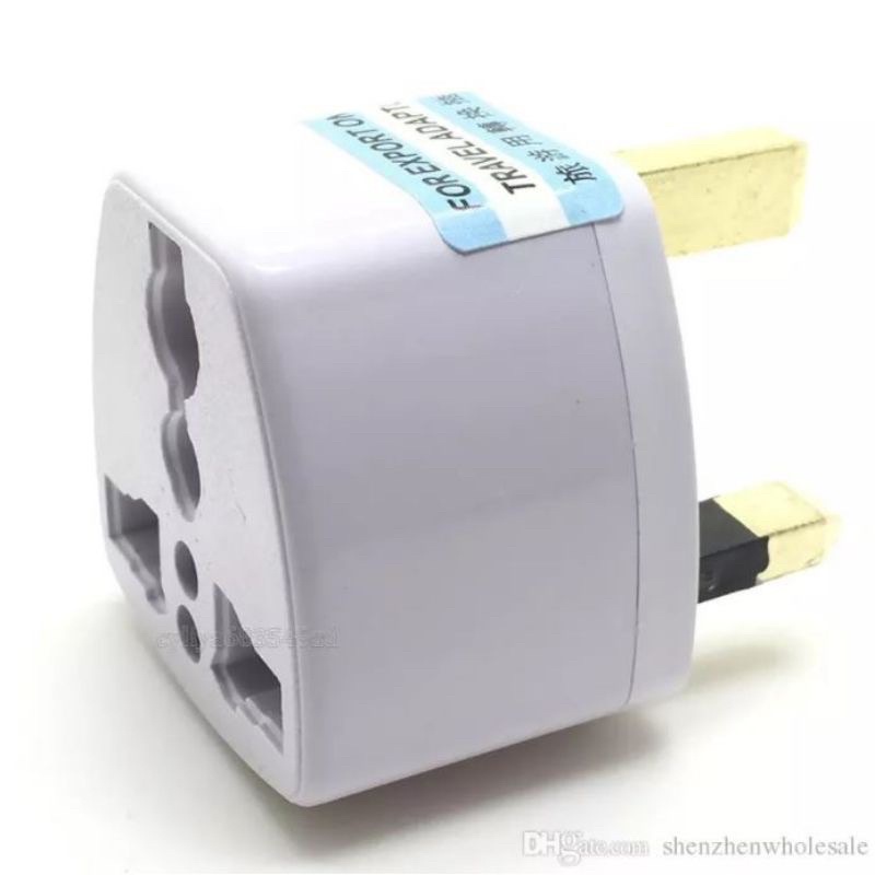 𝗠𝗬 𝗨𝗞 𝗨𝗦 𝗘𝗨 𝗖𝗡 》 Universal 3 Pin Adapter Plug Malaysia China British ...