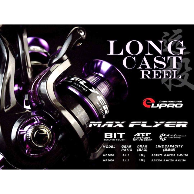 Mesin Pantai Eupro Max Flyer [LONG CAST REEL] | Shopee Malaysia