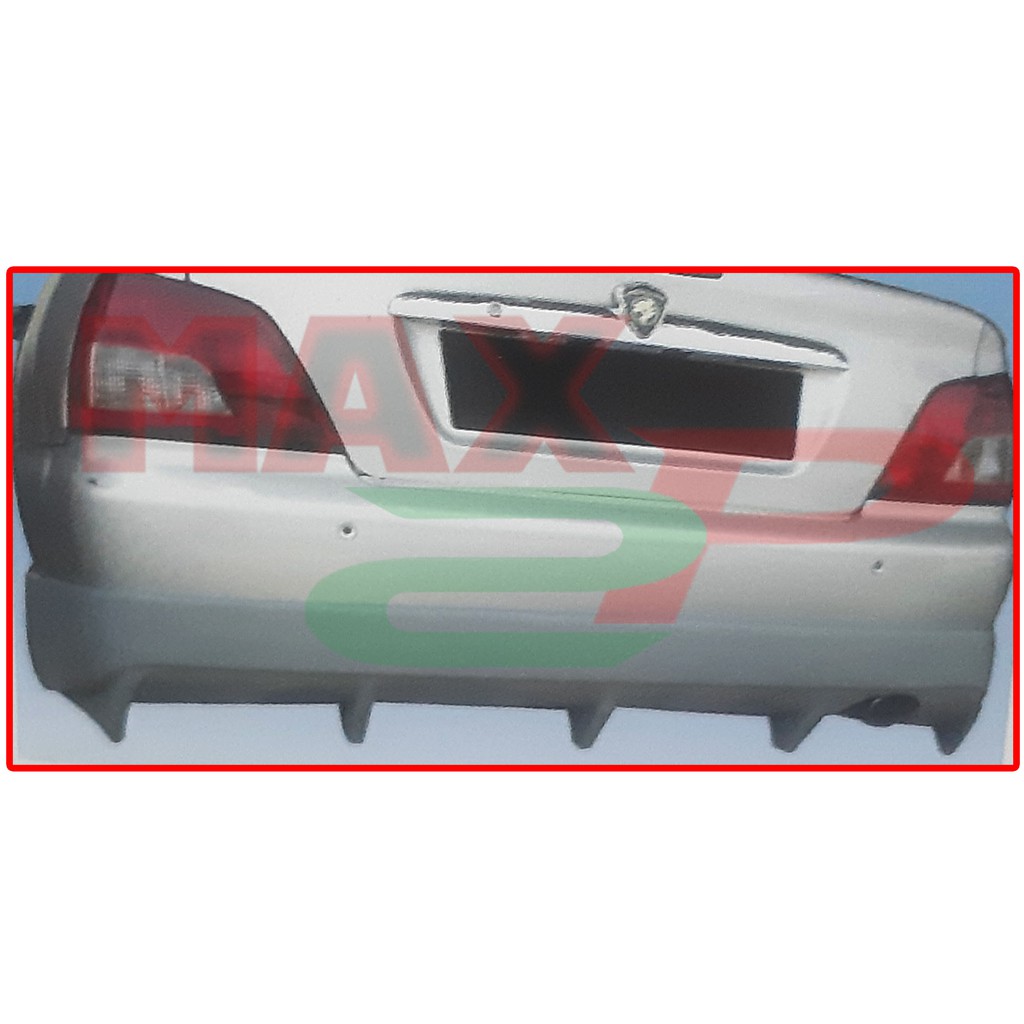 Proton Waja (Bomex) Style Rear Back Skirt Lower Lip Spoiler Fiberglass ...