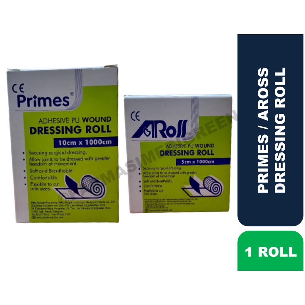 AROSS Adhesive Wound Dressing Roll 5CMX1000CM / Primes Adhesive Wound ...