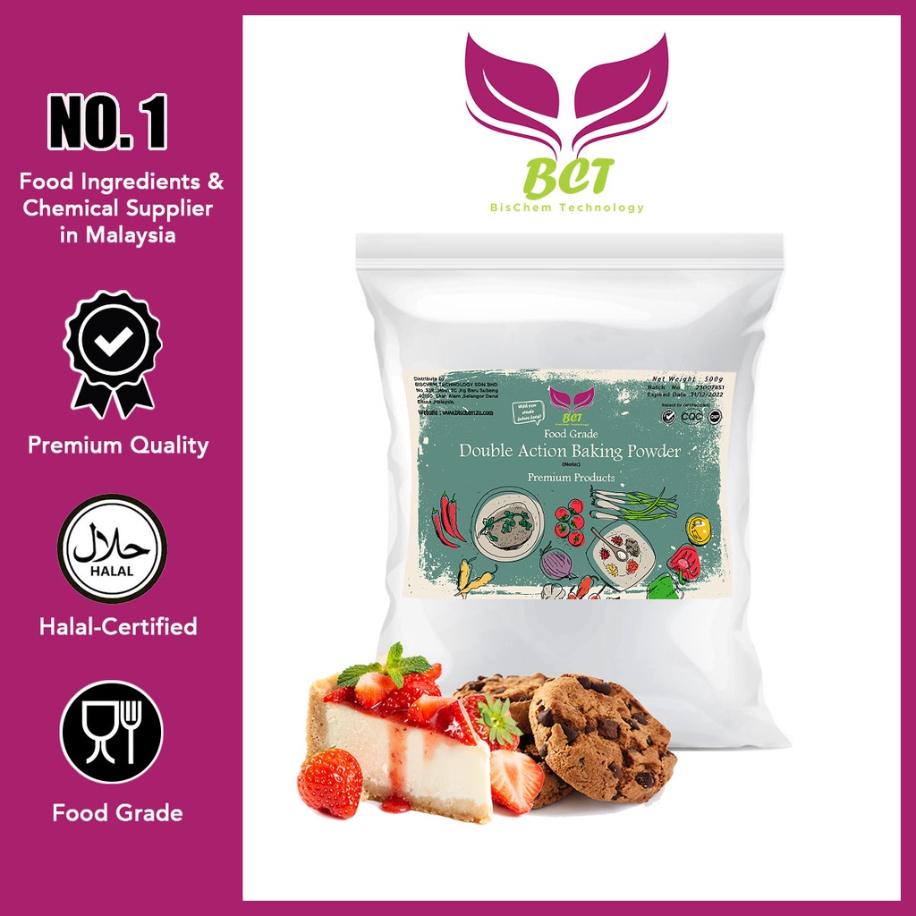 Double Action Baking Powder 500G (Food Grade) - Leavening agent, serbuk ...