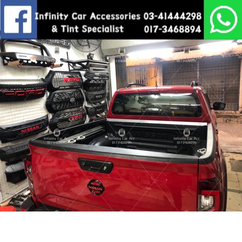 Nissan navara 2021 Pro-4x Pro4X bedrail bed rail rear tailgate rail ...