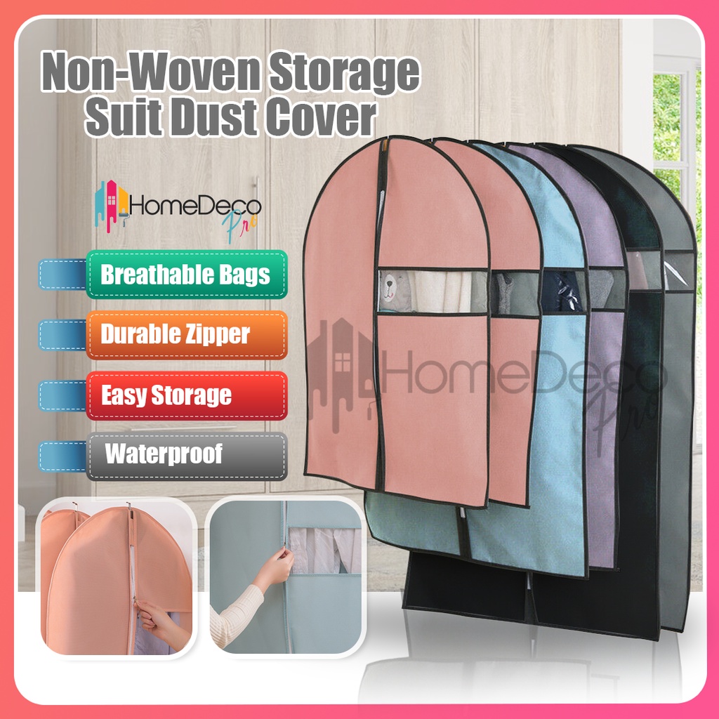 Non-Woven Cloth Dust-proof Penutup Habuk Cloth Cover Suit/Dress Garment ...