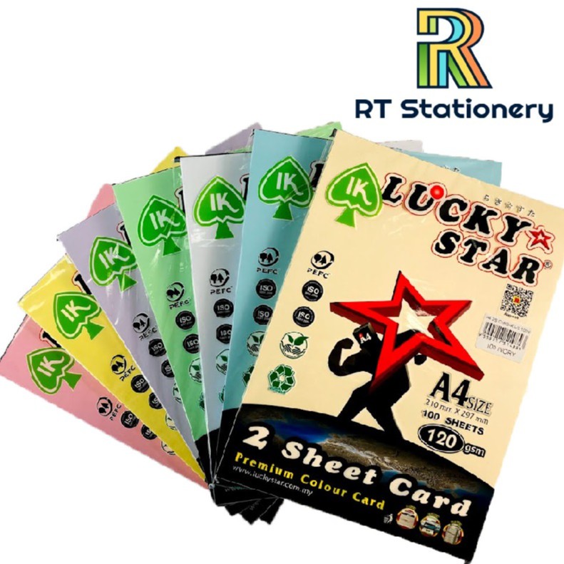 Lucky Star 2 Sheet Card 120gsm (10pcs per pack) | Shopee Malaysia