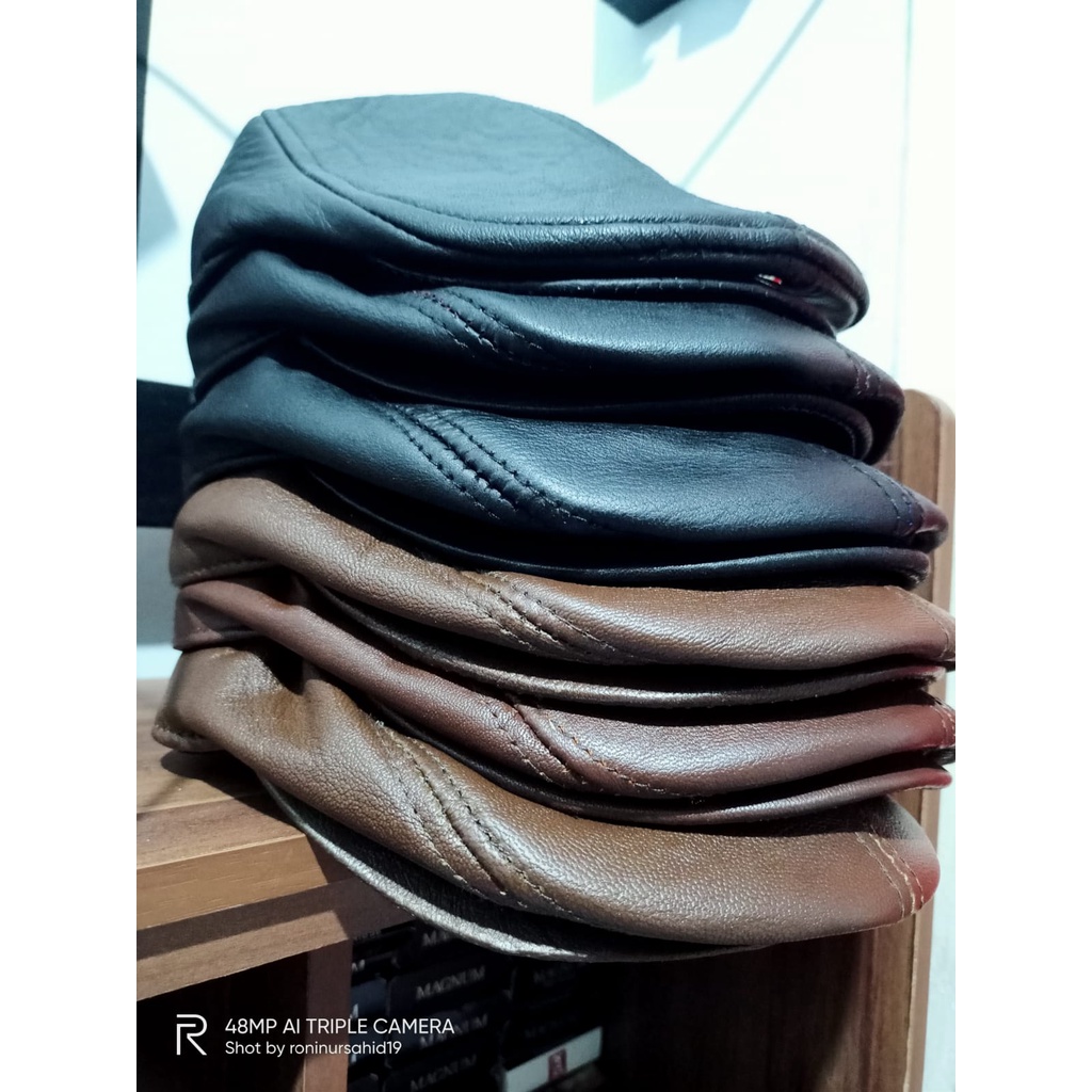 Genuine Leather pet Hat garut Luxury Quality Men Cool Dashing Genuine ...