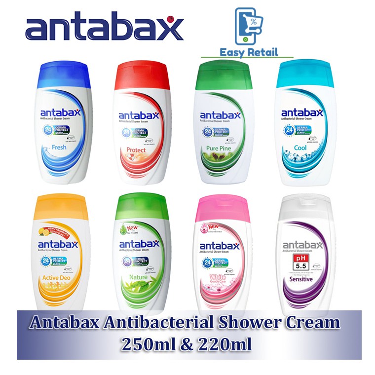 Antabax Antibacterial Shower Cream 250ml/ Sensitive 220ml | Shopee Malaysia