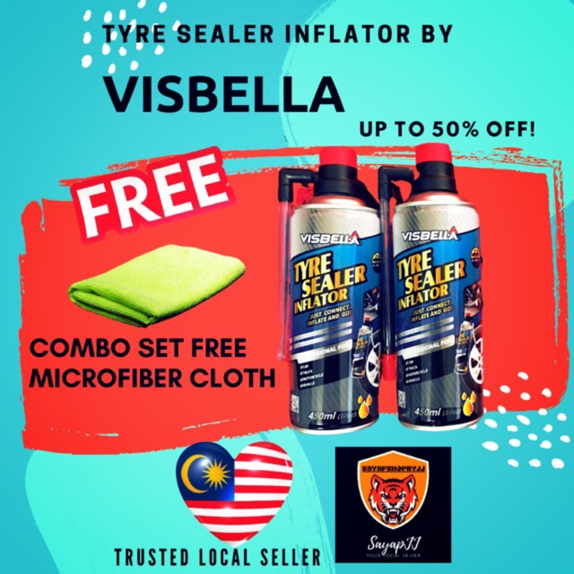 🔥BEST BUY 🔥TYRE SEALER INFLATOR Magic 5 Minit Tayar kembali normal ...