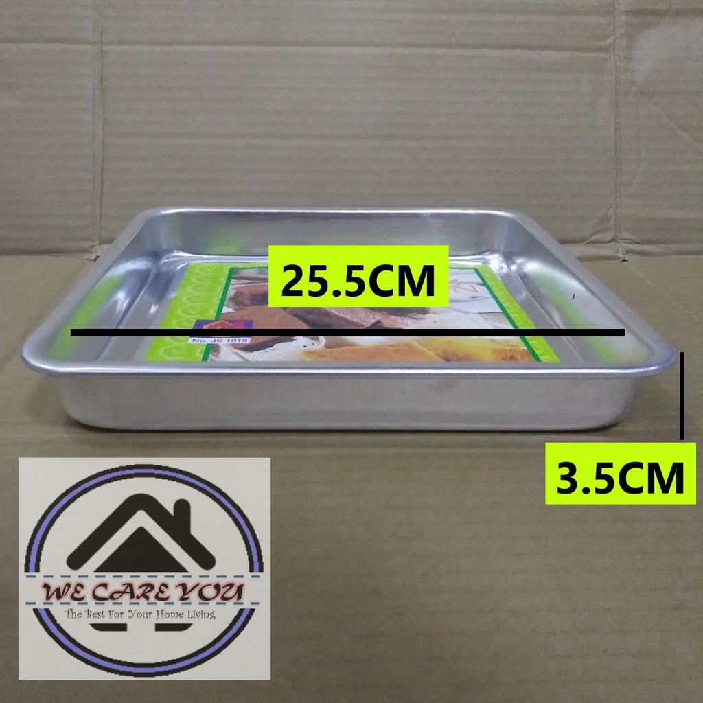 Aluminium Square Cake Mould Baking Mould Pan cake Tray Swallow Cake ...