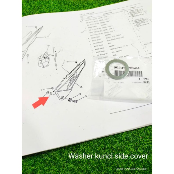 WASHER KUNCI SIDE COVER RXZ MILI ORIGINAL JAPAN | Shopee Malaysia
