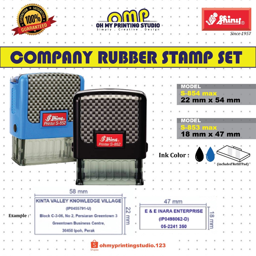 CHOP SELFINK STAMP EKSPRESS & POCKET STAMP | Shopee Malaysia