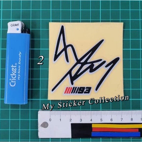 93 MARC MARQUEZ Designs / Signature Sticker Cutting Overlapping ...
