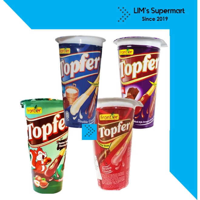 Topfer Wafer Stick 40g Chocolate/ Milk/ Hazelnut/ Choc+strawberry ...