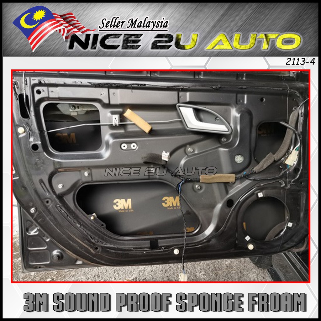 3M Sound Proof Sponge Foam Insulation Hood Sound Proofing Car Deadening ...