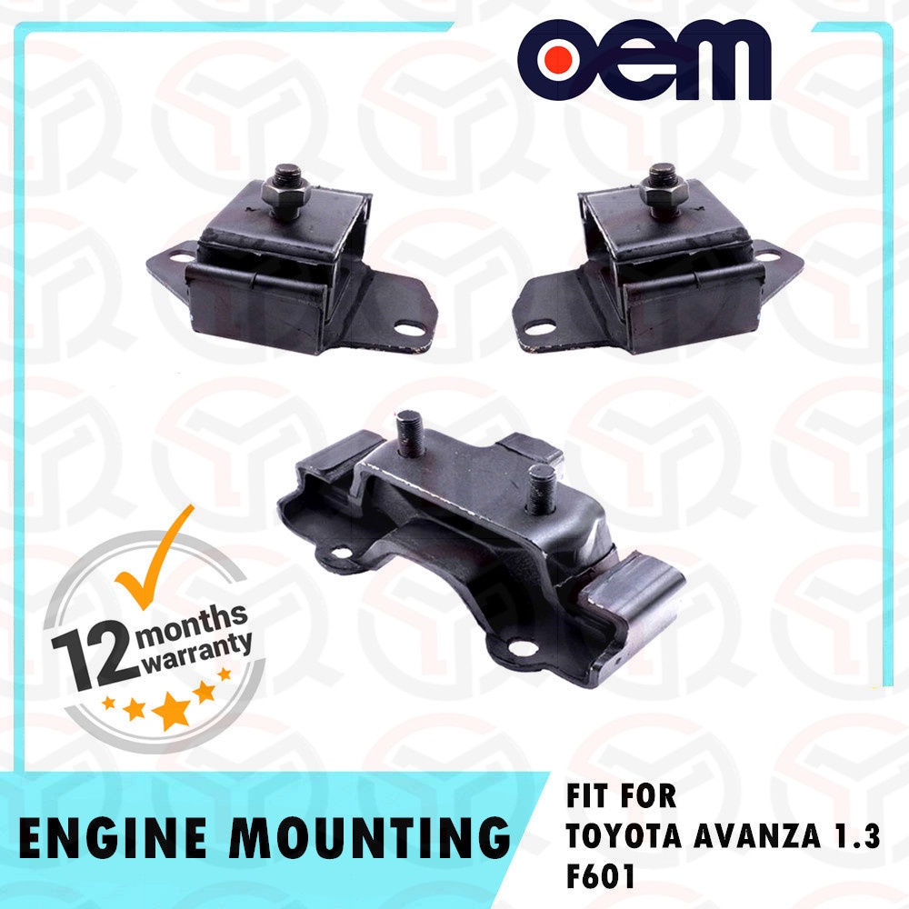 TOYOTA AVANZA 1.3/1.5 F601 F602 2004-2011 ENGINE MOUNTING SET (3 PIECE ...