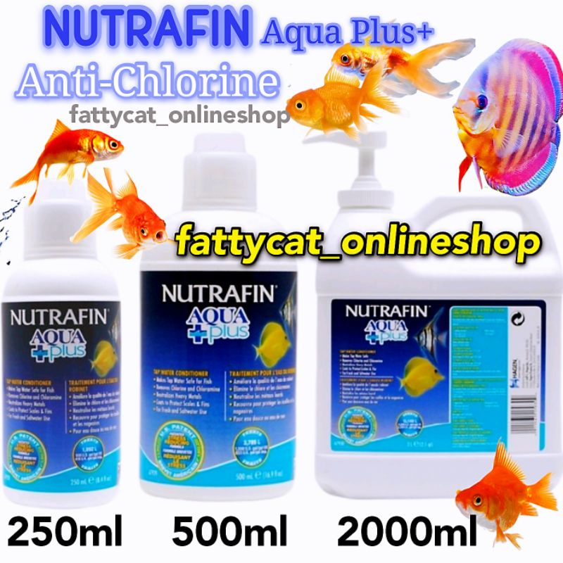 Nutrafin Aqua Plus Anti-Chlorine 250ml/500ml/2000ml*Tensiongon 1000ml X2 pcs | Shopee Malaysia