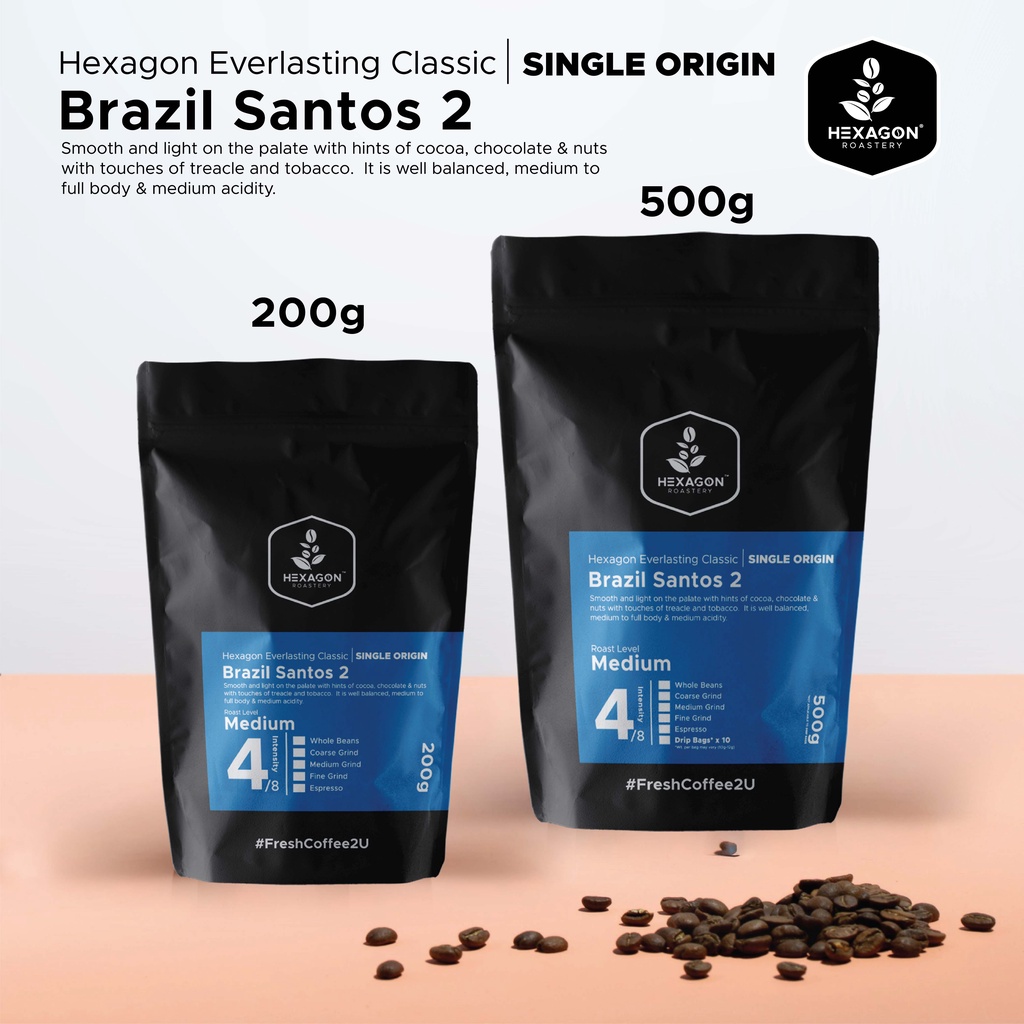Brazil Santos 2 of Everlasting Classic [100% Arabica Coffee Beans ...