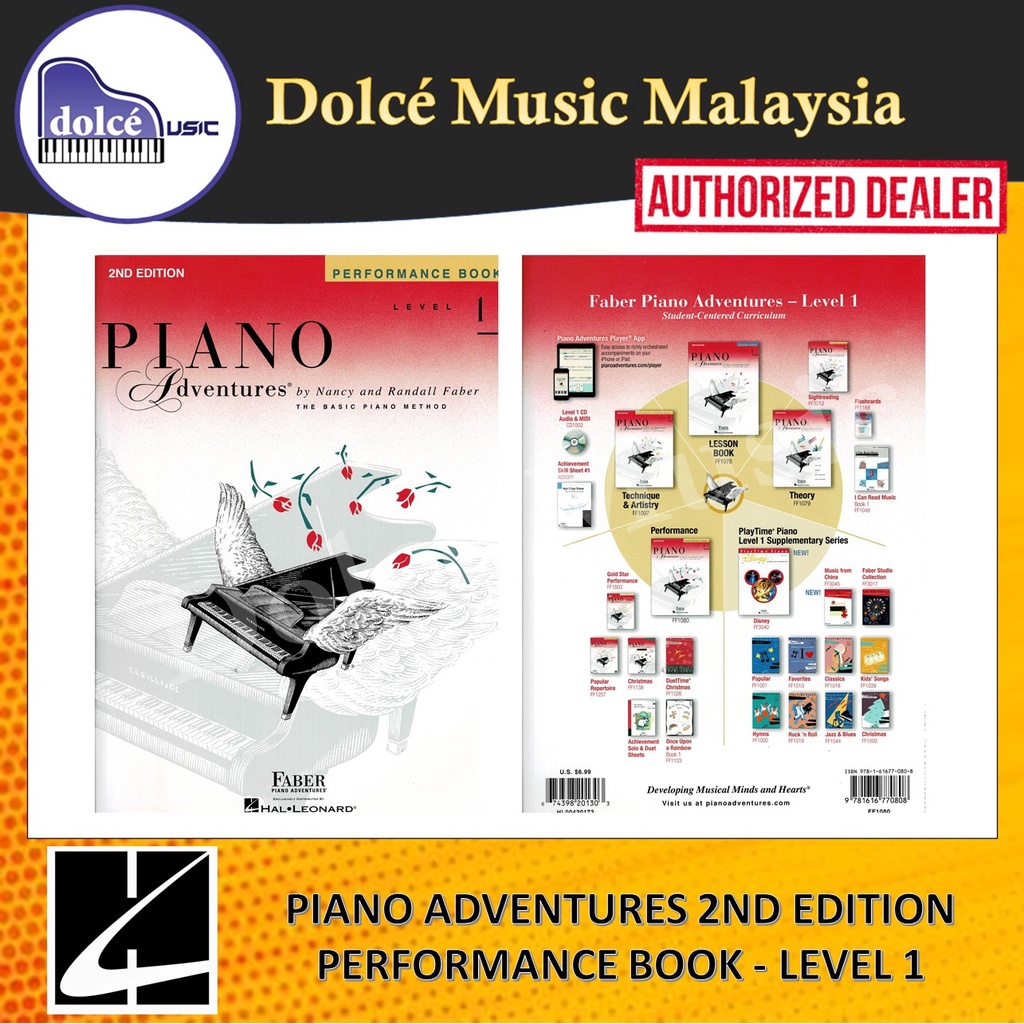Faber - Piano Adventures 2nd Edition Performance Book - Level 1 ...