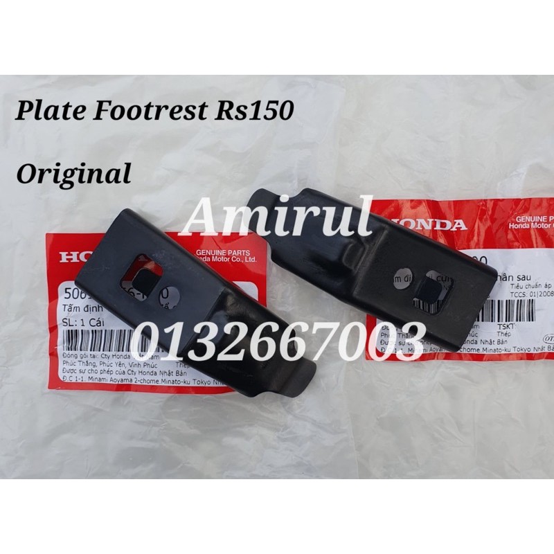Plate besi Getah footrest Rs150R Original , Rubber Plate Rs150R ...