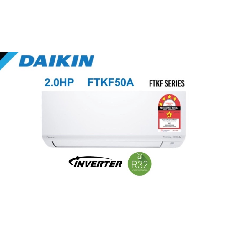 Daikin AIR CONDITIONER [Wifi] FTKF SERIES (R32) Wall Mounted (Inverter) | Shopee Malaysia