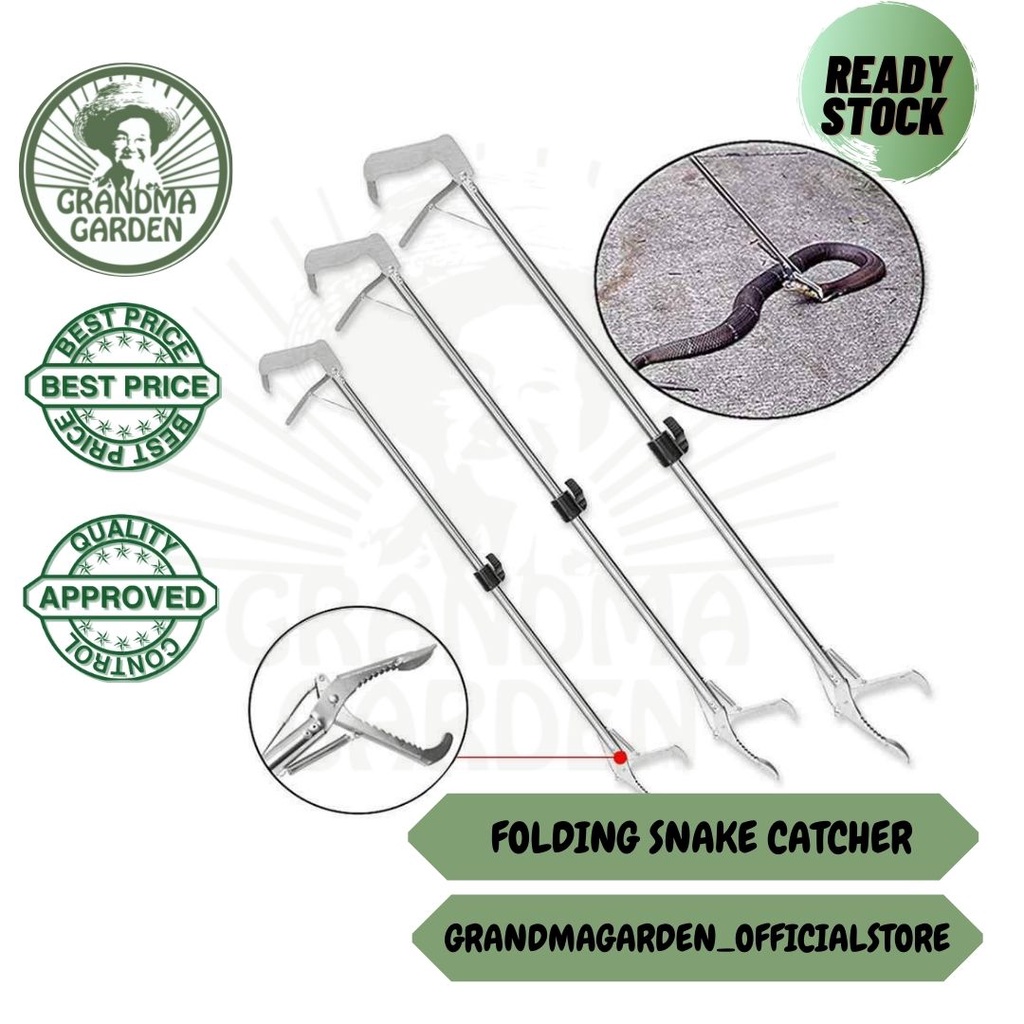 👵 STAINLESS STEEL SNAKE CATCHER / SNAKE GRABBER / SNAKE CLAMP / SNAKE ...