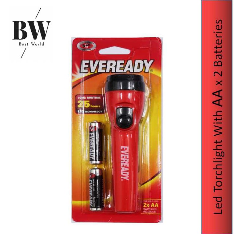 Eveready LED Torchlight with 2AA Batteries | Shopee Malaysia