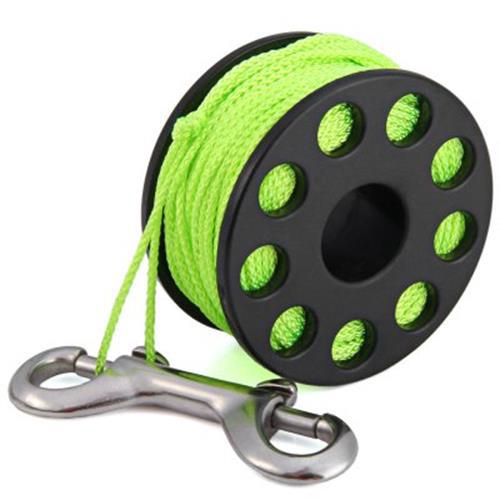 EZDIVE GL30 SCUBA DIVING FINGER SPOOL 30M SPIDER WITH DOUBLE ENDED SNAP ...