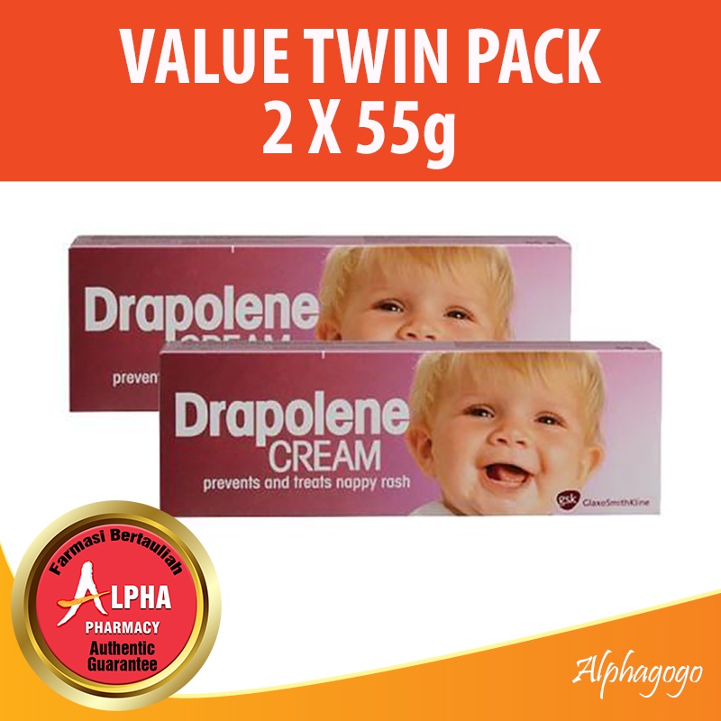 GSK Drapolene Nappy Rash Cream 55g (Twin Pack) | Shopee Malaysia