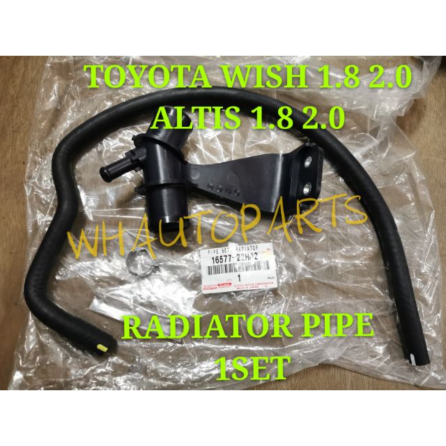 ORIGINAL RADIATOR PIPE (1SET) TOYOTA WISH,ALTIS (16577-22H02) | Shopee ...