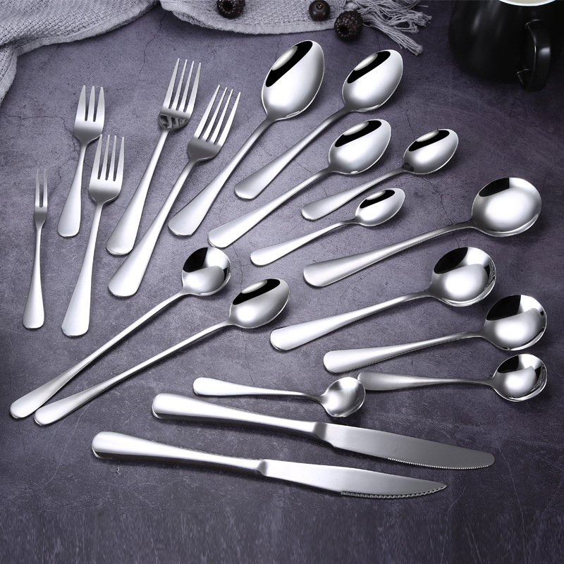 Stainless Steel Tableware Fork Spoon Environmental Protection Tableware ...