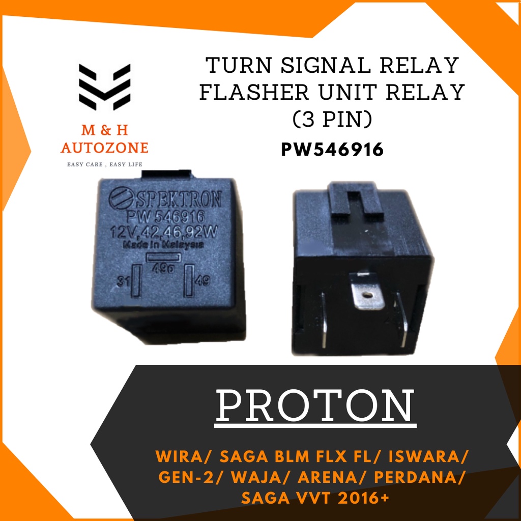 ORIGINAL FLASHER UNIT TURN SIGNAL RELAY WIRA SAGA BLM FL FLX ISWARA ...
