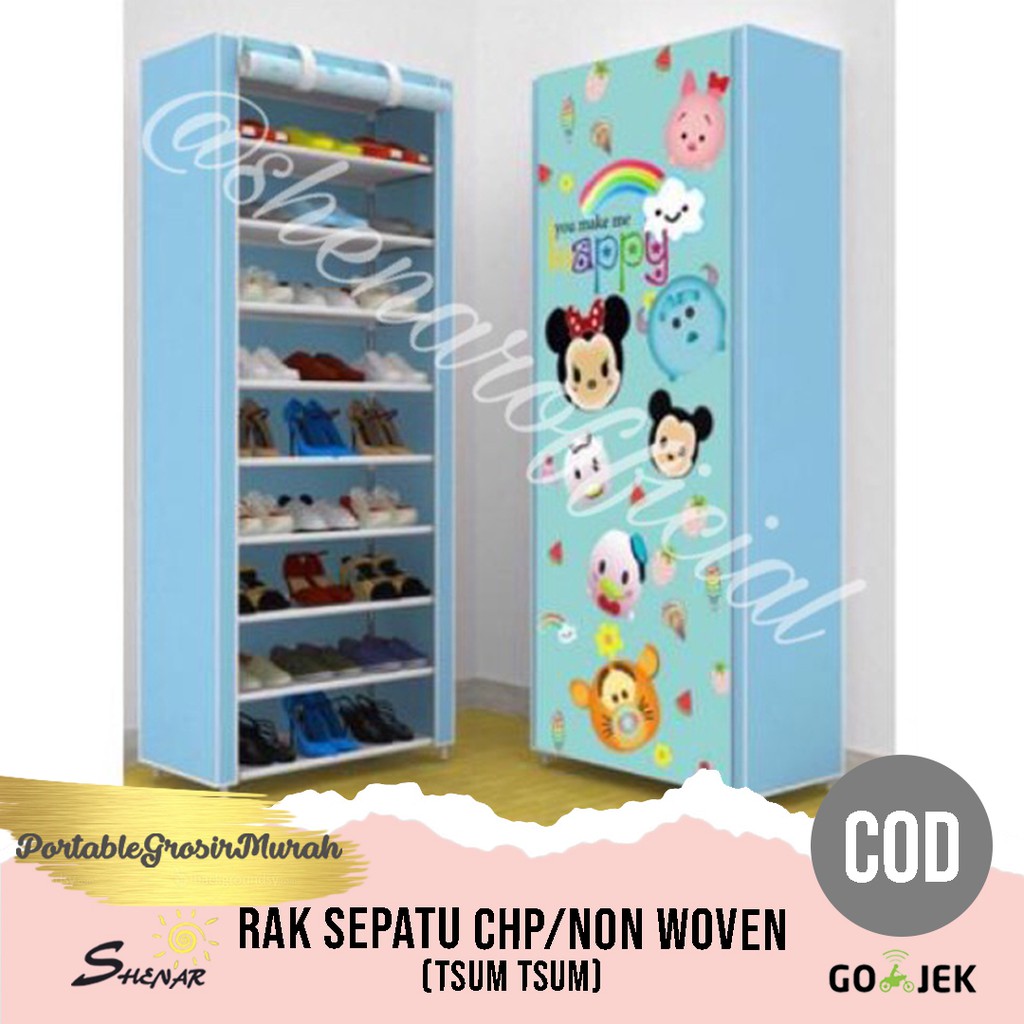 Rack Shoes 10CHP Level Characters DISNEY With 3D Image Covers, SHENAR ...
