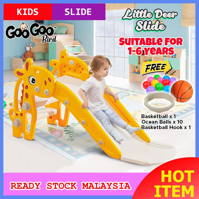 GOOGOOBIRD Little Deer Mini Children Slide Playground Indoor Home Kids ...