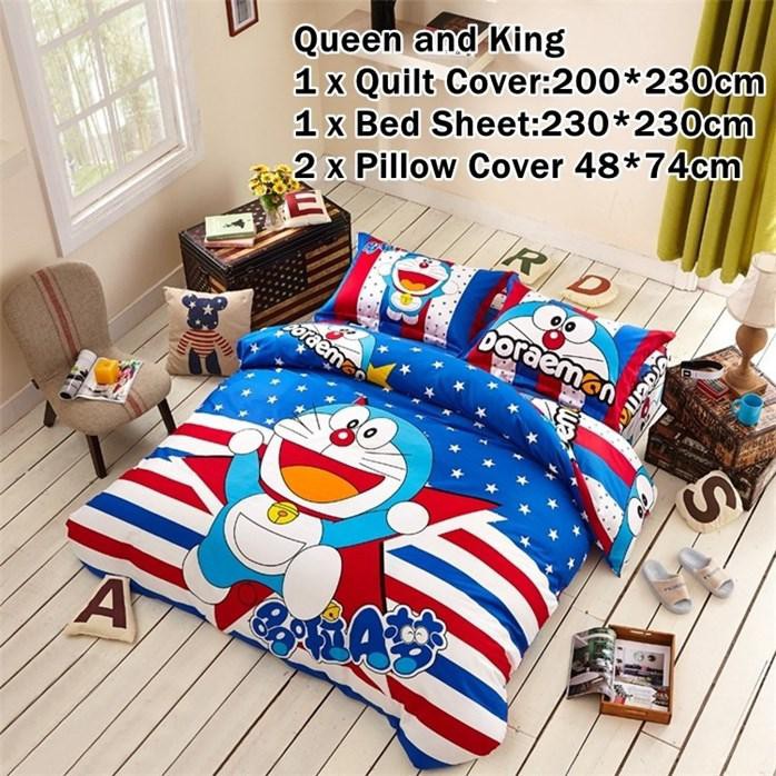 NICE CARTOON BED SHEET DOREAMON 2 DESIGN (FITTED) | Shopee Malaysia