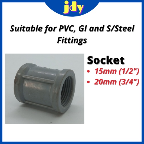 PVC Acetal Fitting PVC Connectors Socket Tee Elbow Nipple Socket Male ...