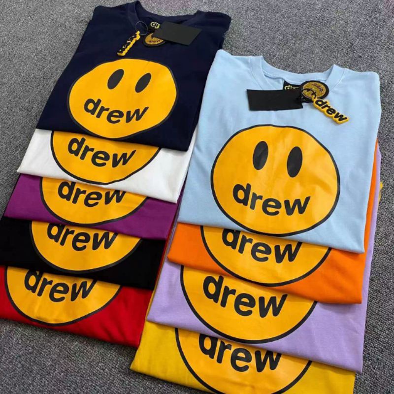 Drew House Tees Justin Bieber Tshirt Couple Family Wear High Quality ...