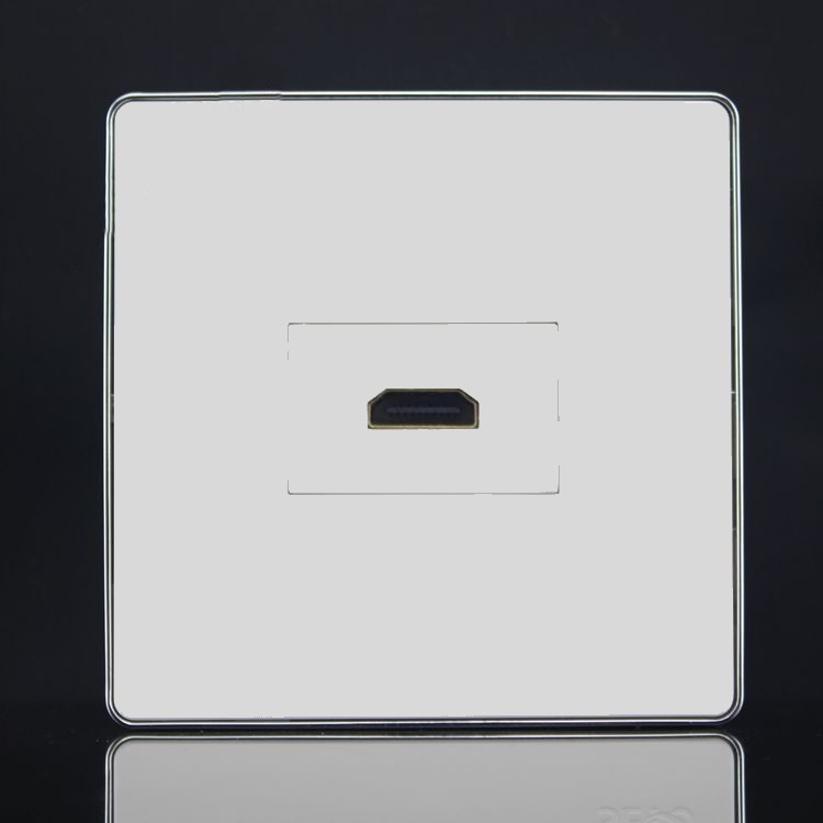 HDMI WALL MOUNT FACE PLATE FULL HD 1080p TV FACE PLATE SOCKET CONNECTOR ...