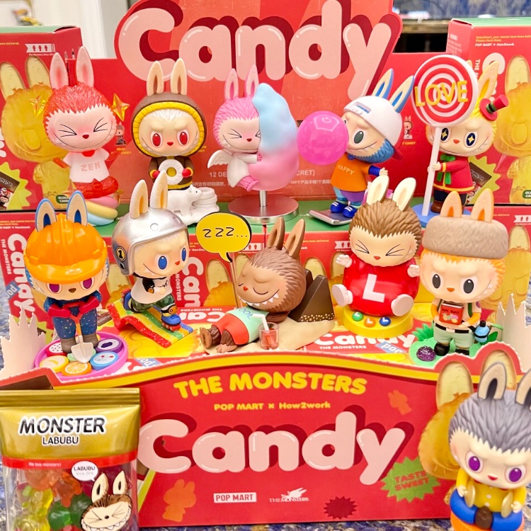 【Genuine】POPMART Labubu the Monsters Candy Series Blind Box Set 12 ...